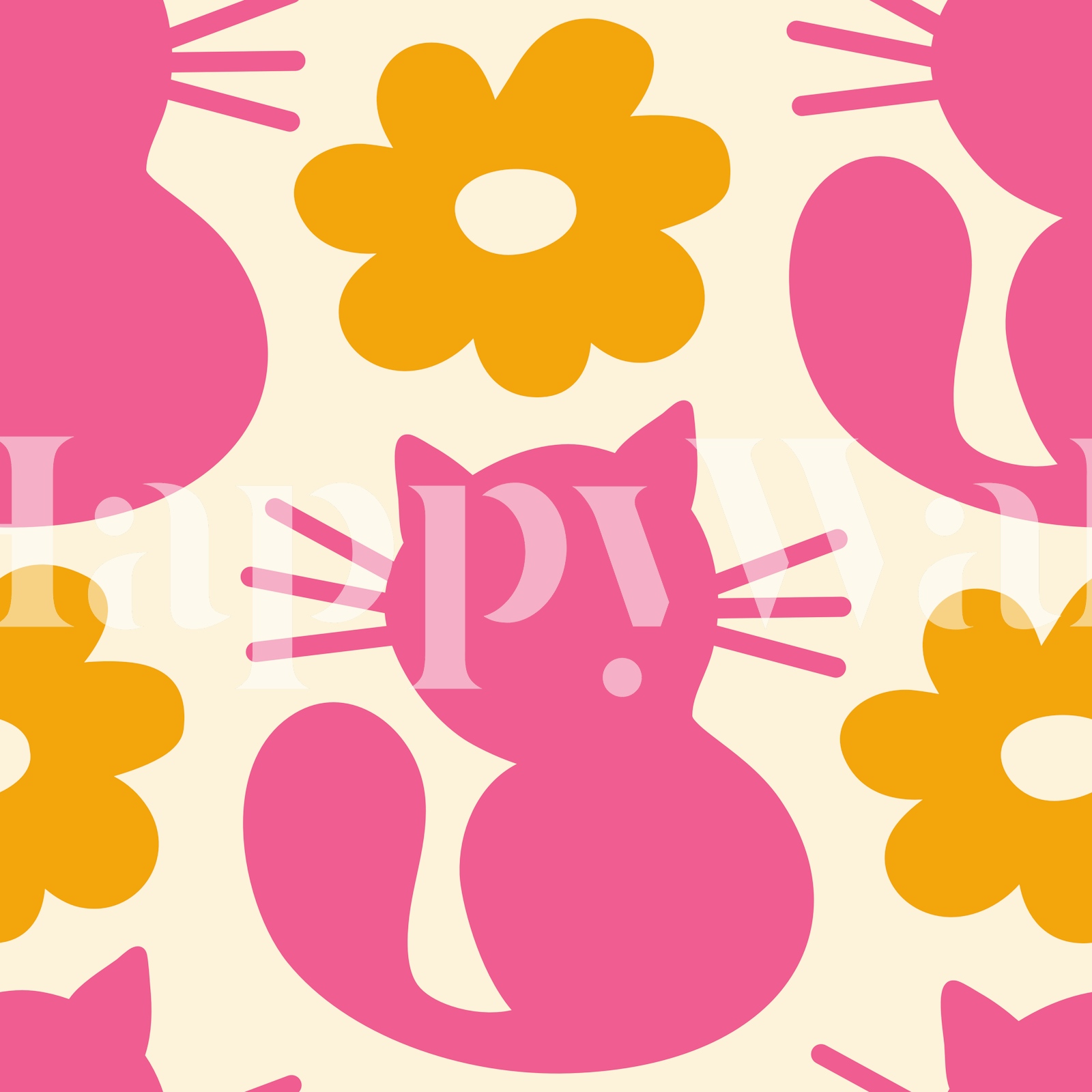 Retro Cats Wallpaper - Happywall.com