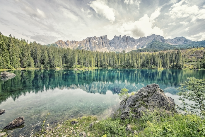 Turquoise Nature Scene Wallpaper