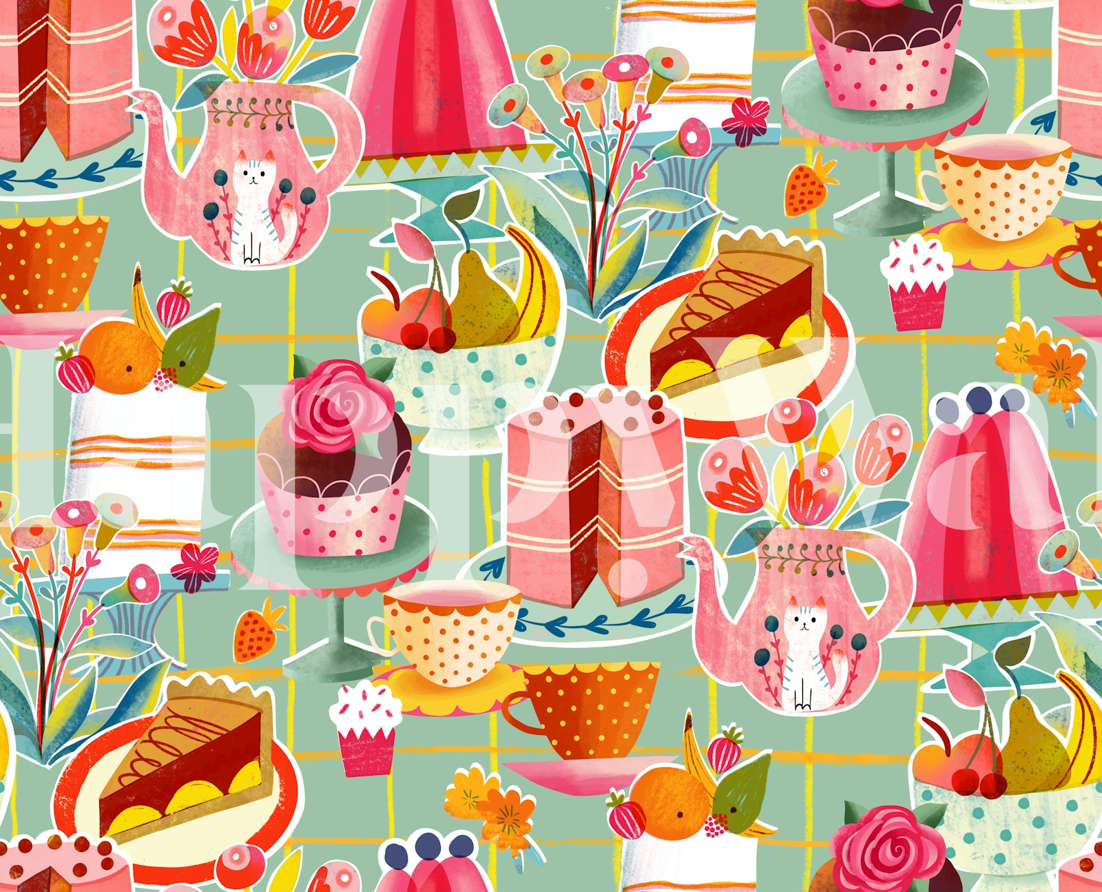 Sweet Treats Coffee Table Wallpaper - Happywall