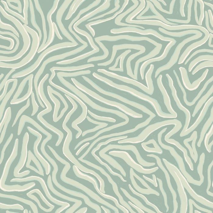 Tonal Safari Green Abstract Wallpaper