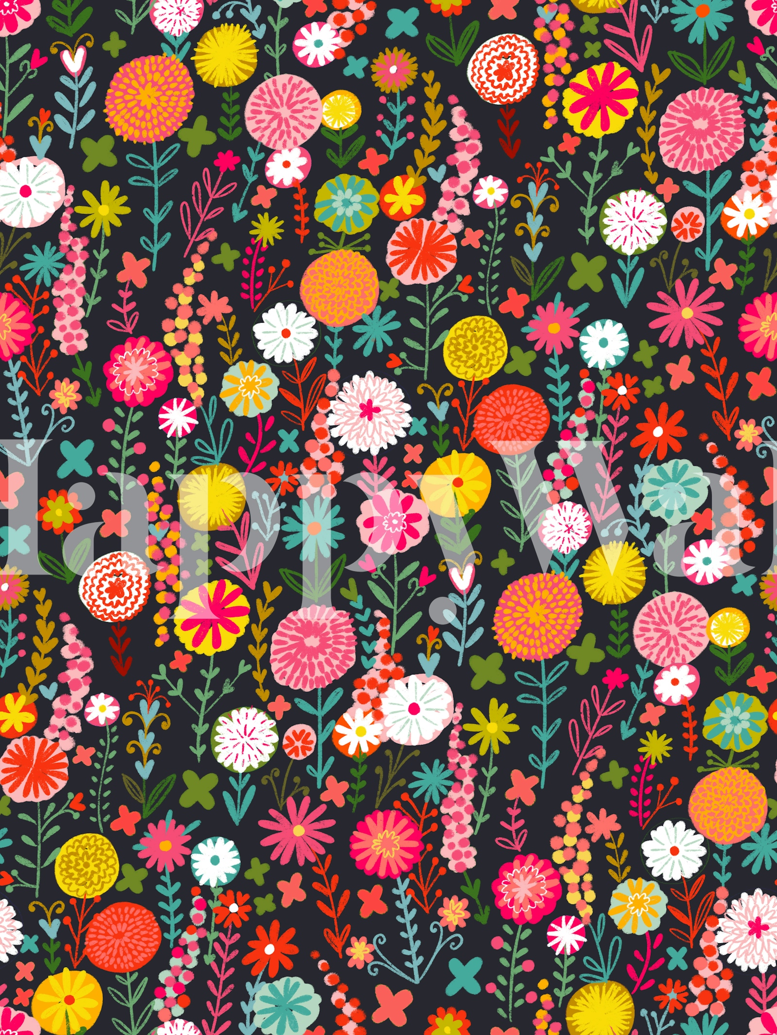 Spring Happy Garden Flower Carpets | Happywall.com