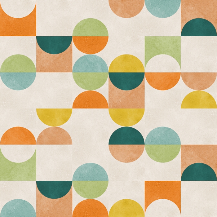 Colorful Geometric Circle Wallpaper