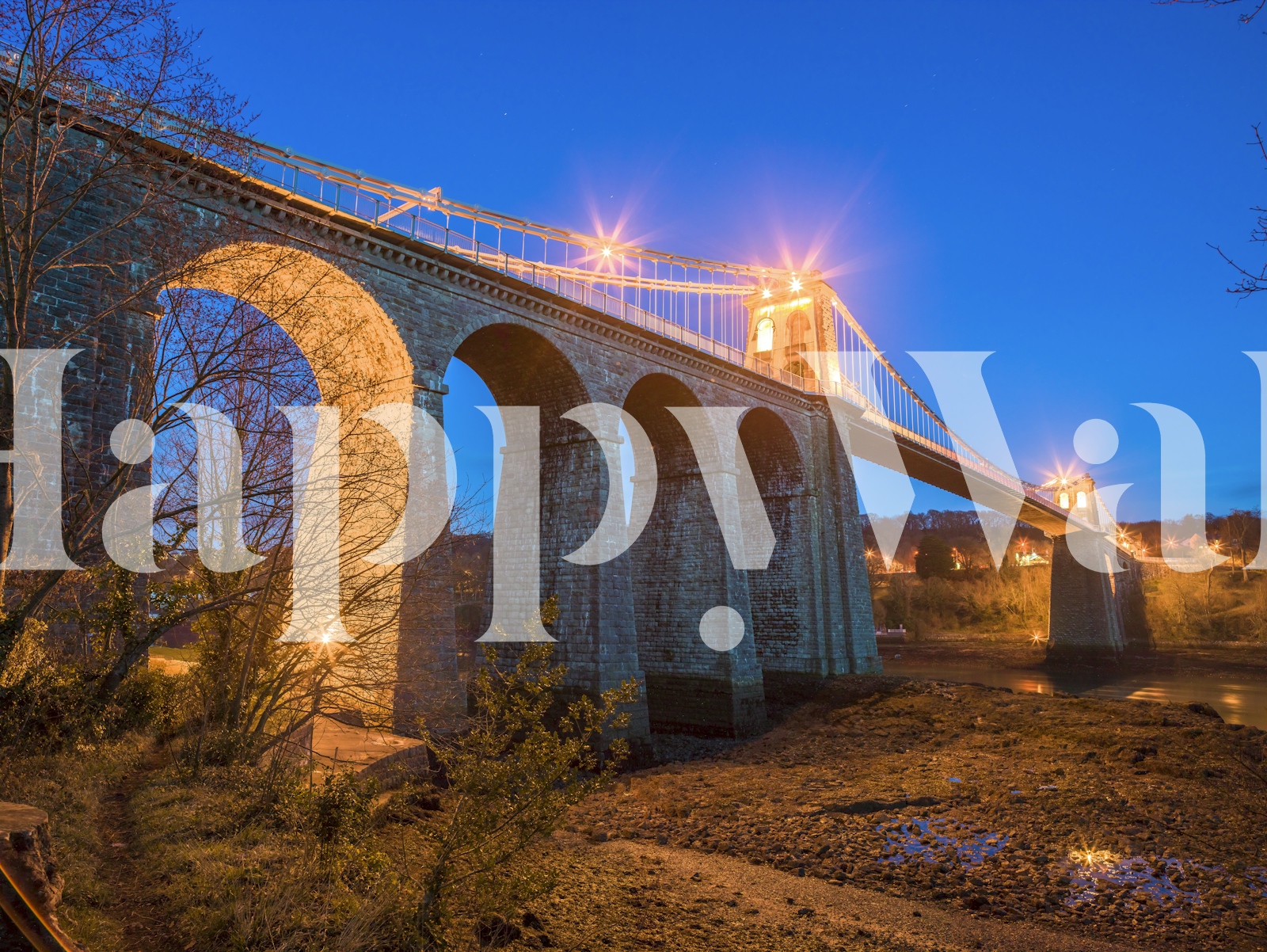 Menai Bridge Wallpaper | Happywall.com