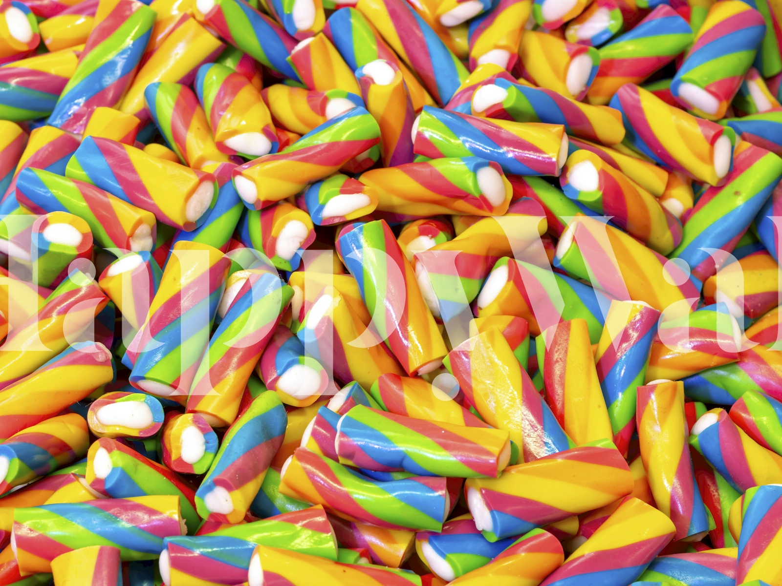 Colorful Candy Stripe Wallpaper