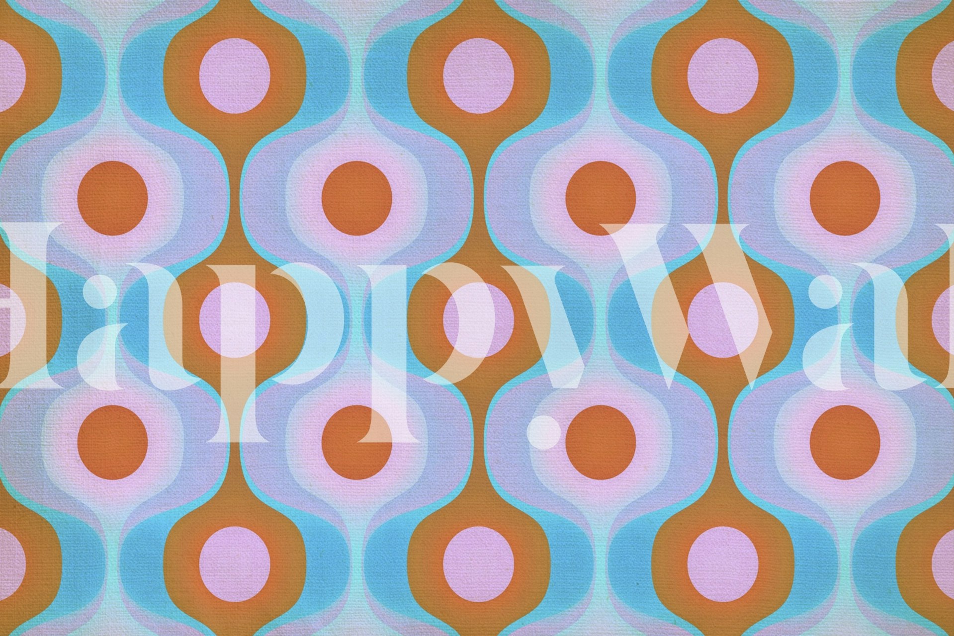 Mid Century Retro Vivid wallpaper | Happywall
