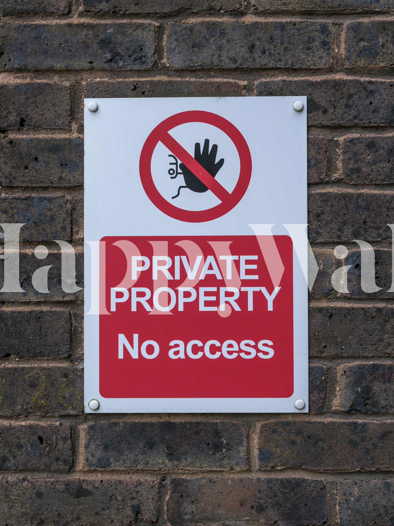 Private Property Warning Sign Wallpaper