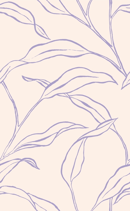 Breezy Desert - Elegant Leaves Wallpaper