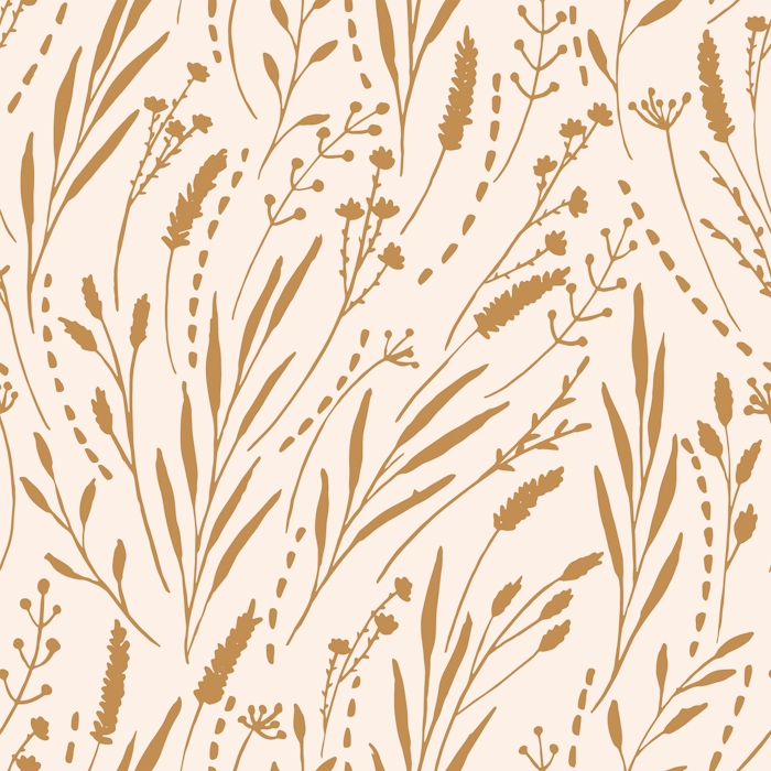 Breezy Desert - Wild Meadow Boho Wallpaper