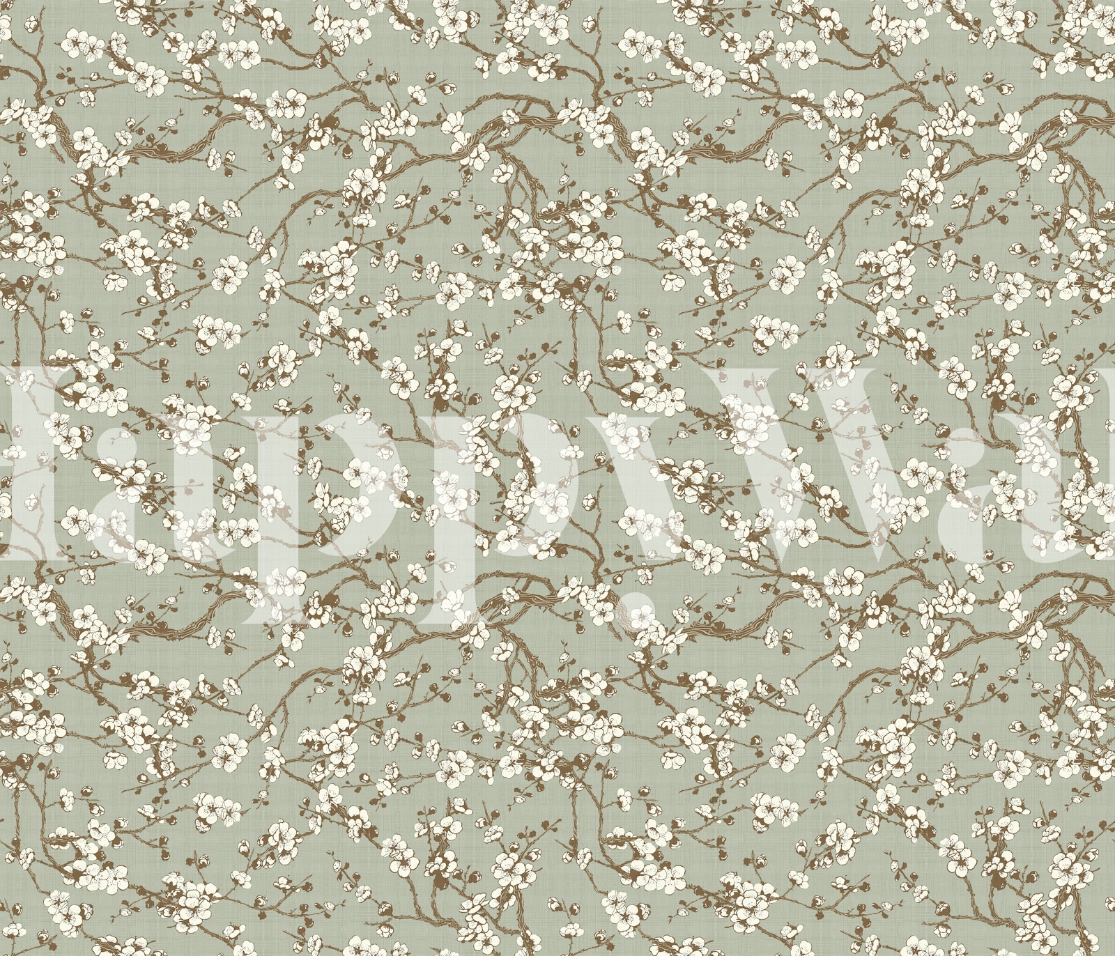 Sakura (gray) wallpaper | Happywall