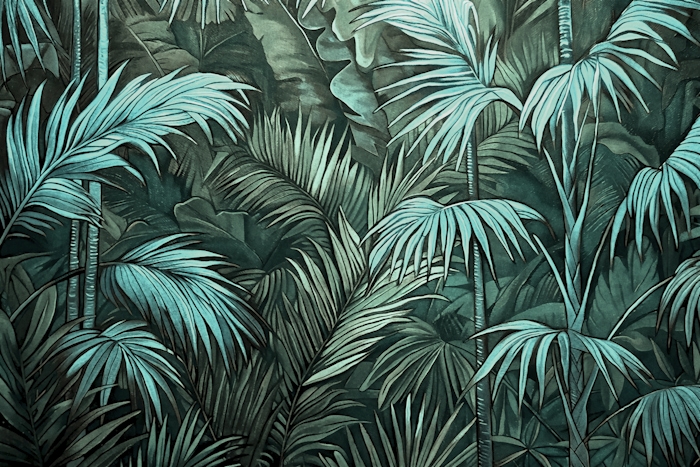 Mystic Jungle Tropical Wallpaper | happywall.com
