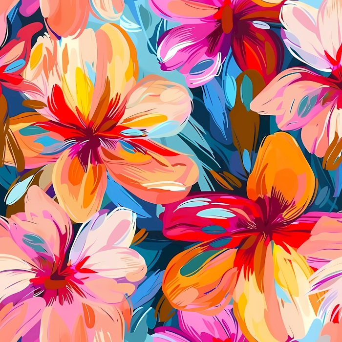 Vibrant Floral Spring Colors Wallpaper