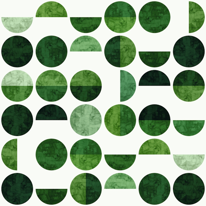 Green Geometric Circle Wallpaper