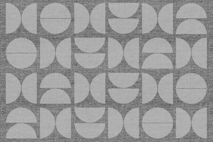 Mid Century Bauhaus Fabric Cutouts Wallpaper