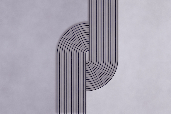 Geometric Blue Grey Abstract Wallpaper