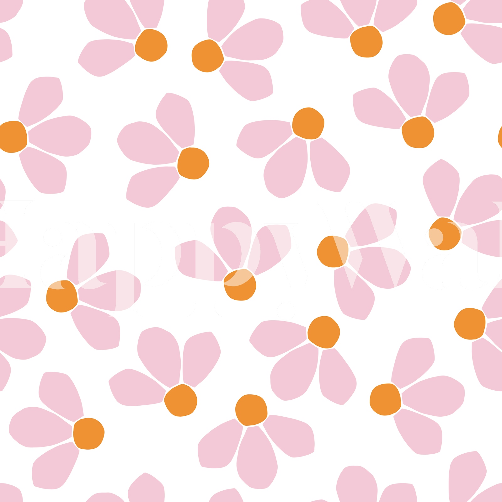 Small Cut Out Flowers Rosa Wallpaper - Happywall