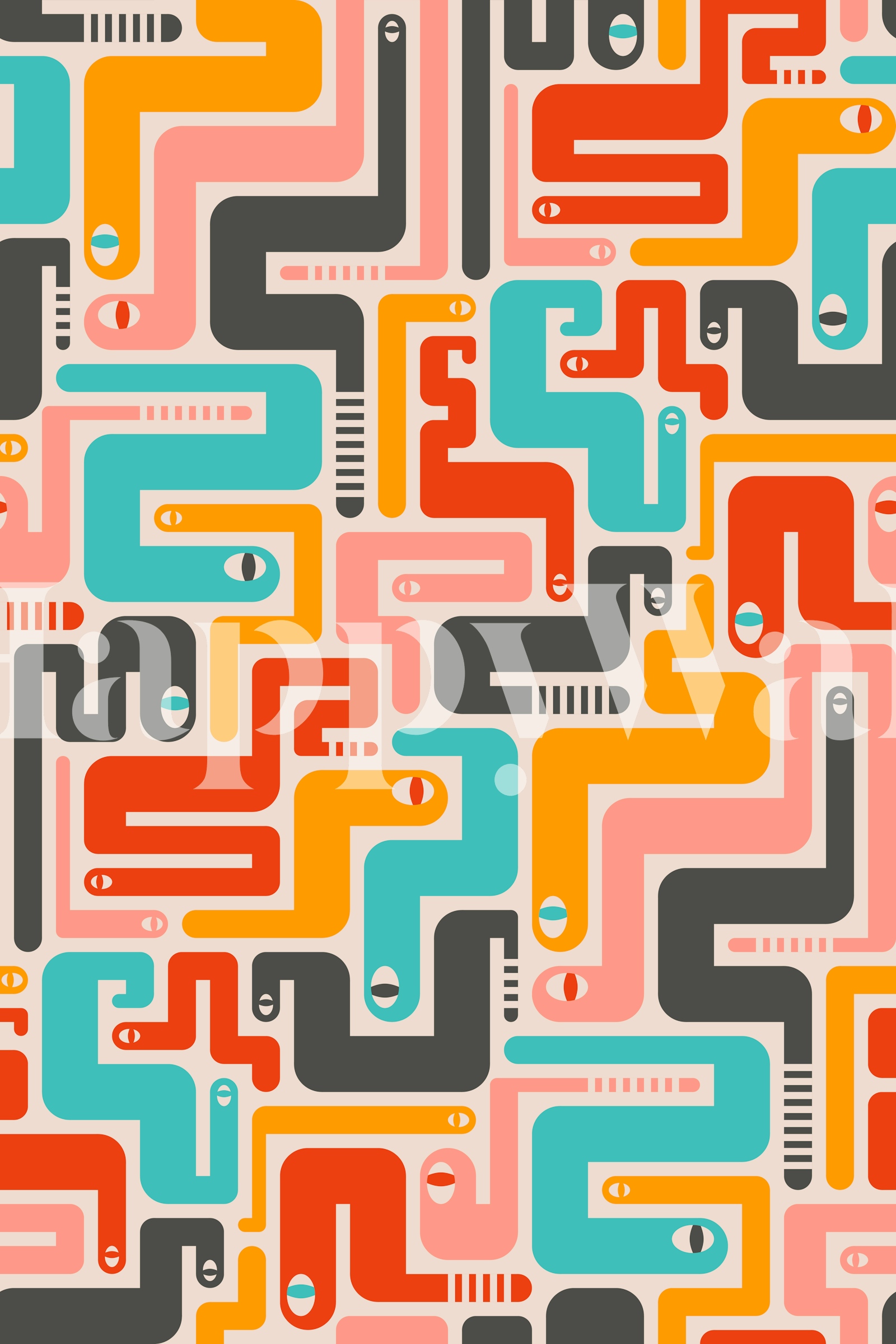 Retro Rattlers Wallpaper - Happywall.com