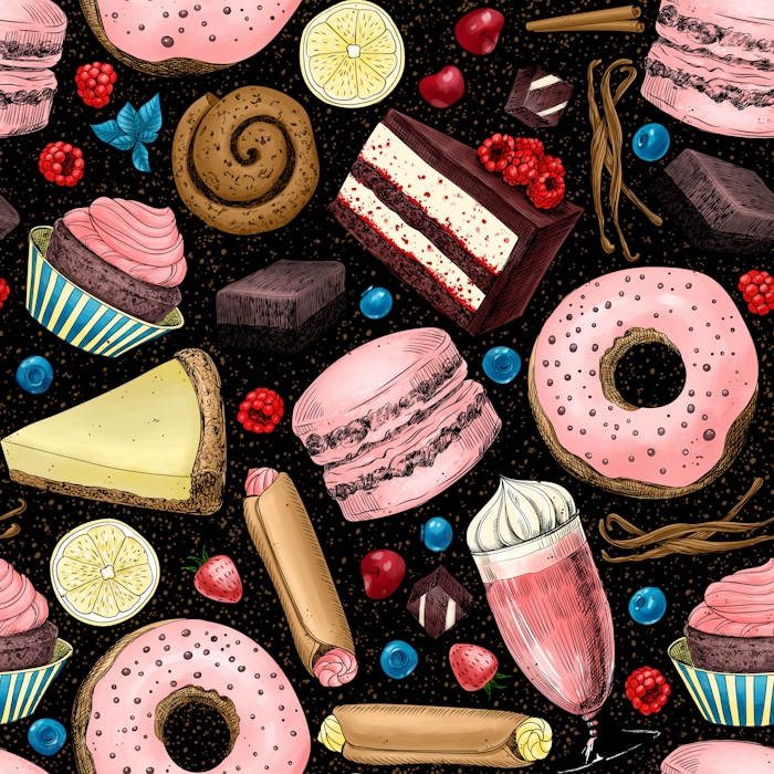 Sweet treats Wallpaper - happywall.com