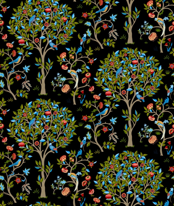 Victorian Kelmscott Tree 8 Wallpaper | HappyWall