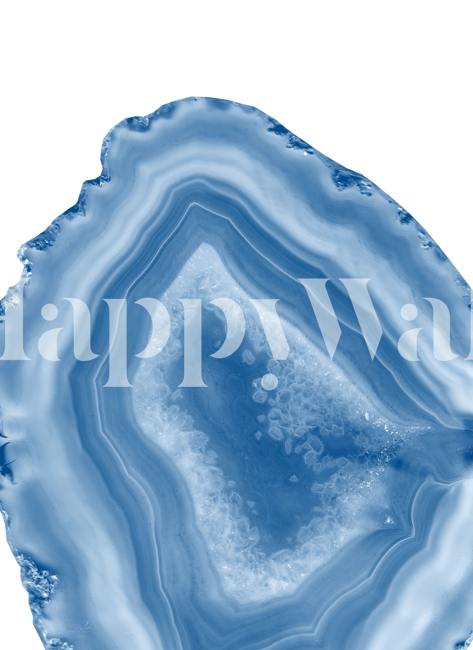 Blue Agate Marble Wallpaper for Home Decor
