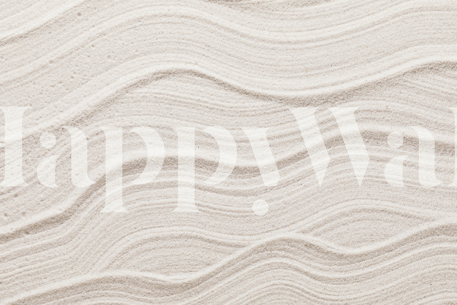 Wavy Textured Sand Wallpaper | happywall.com