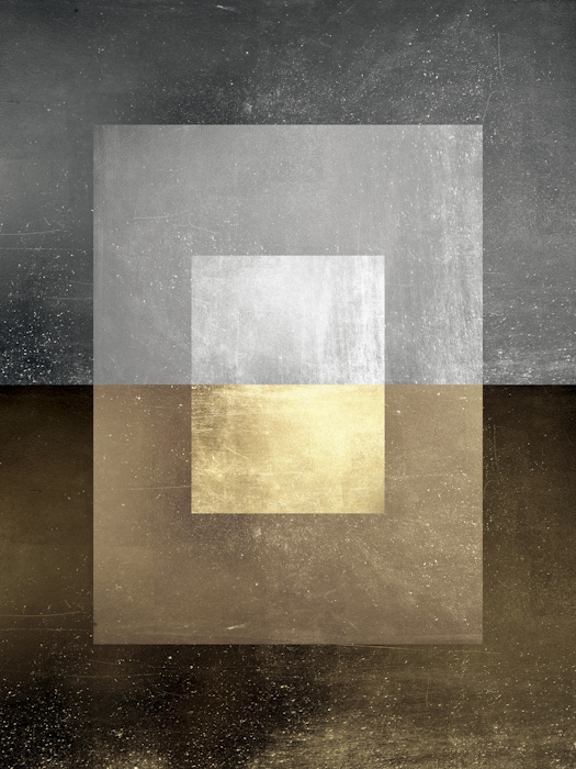 Gold and Metal Figures Wallpaper | happywall.com