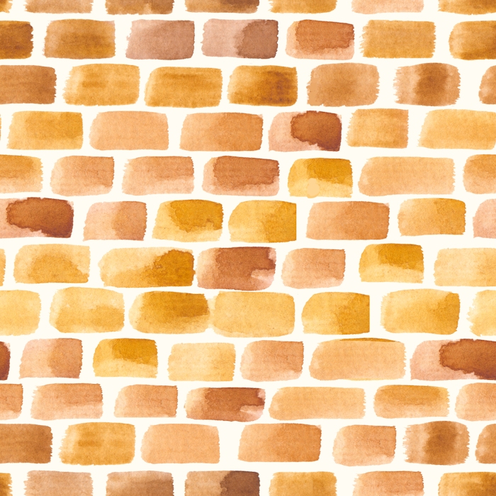 Yellow Brick Wall Wallpaper for Home Decor