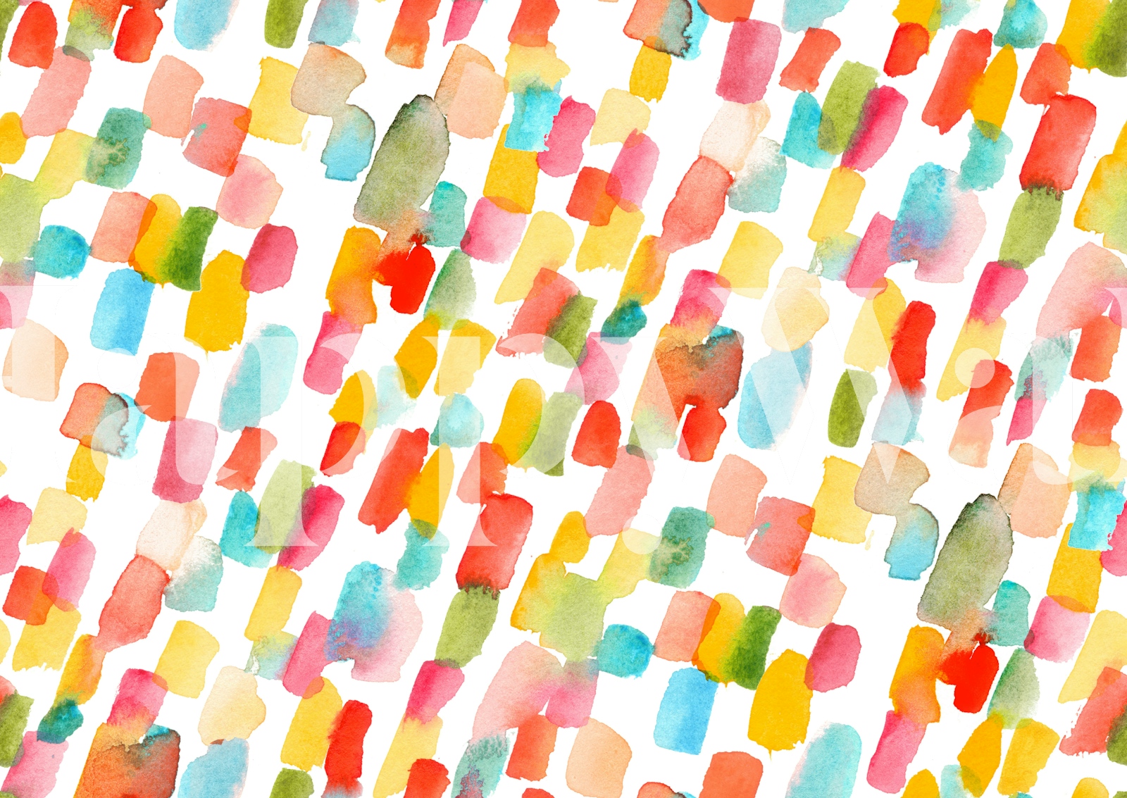 Bold Watercolor Brushstrokes Wallpaper - Happywall