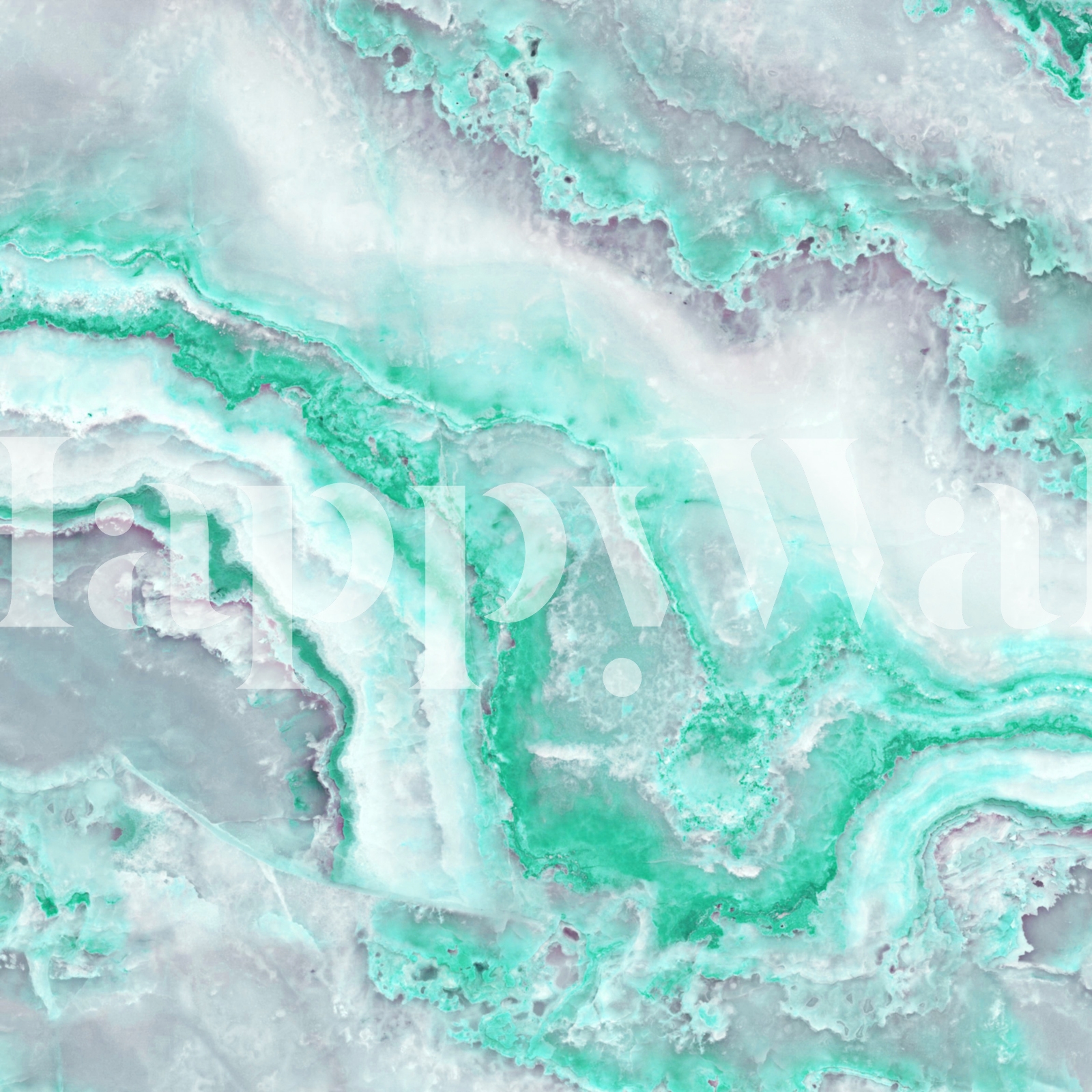 Green Mermaid Ocean Marble Wallpaper | Happywall