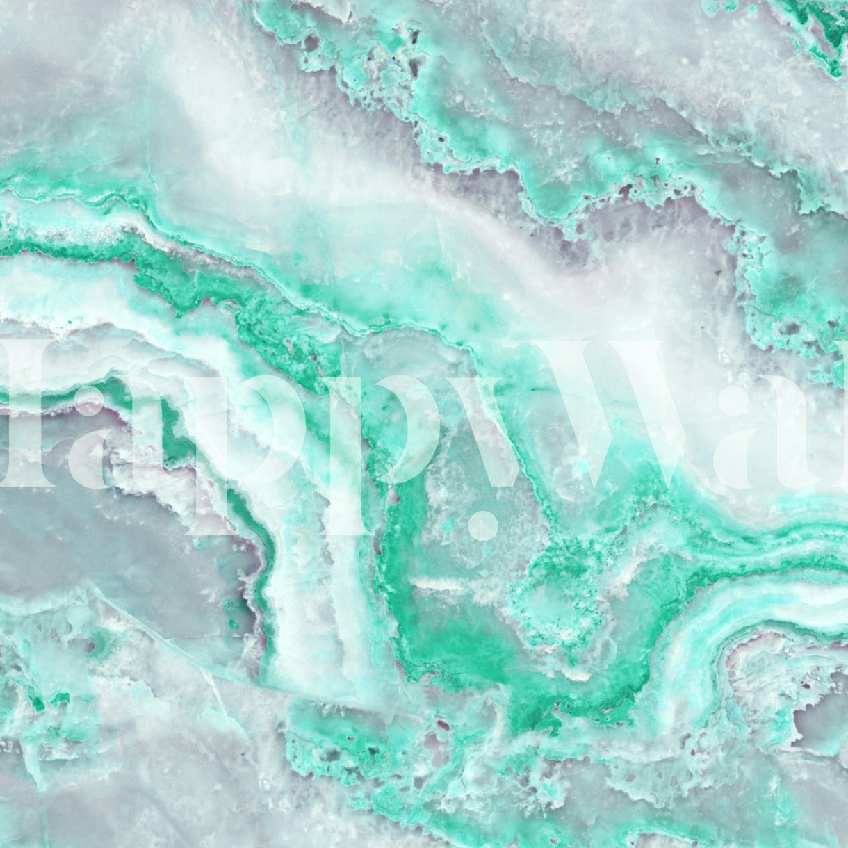 Green Mermaid Ocean Marble wallpaper - Happywall
