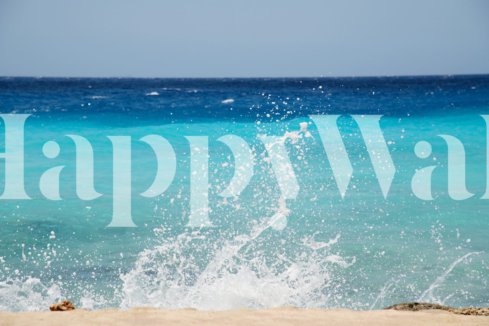 Tropical Ocean Splash Wallpaper