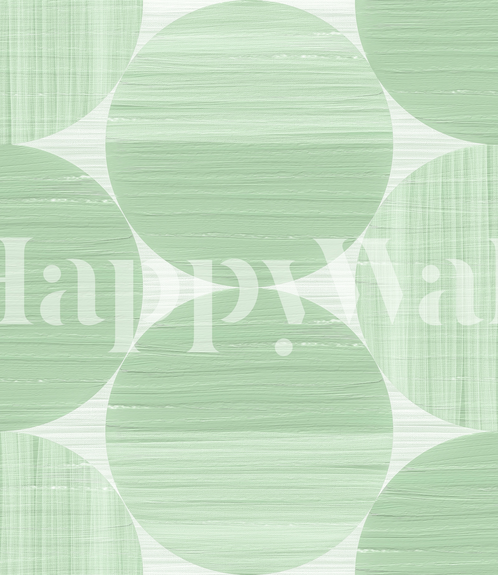 Sage Green Circle Patterns Wallpaper