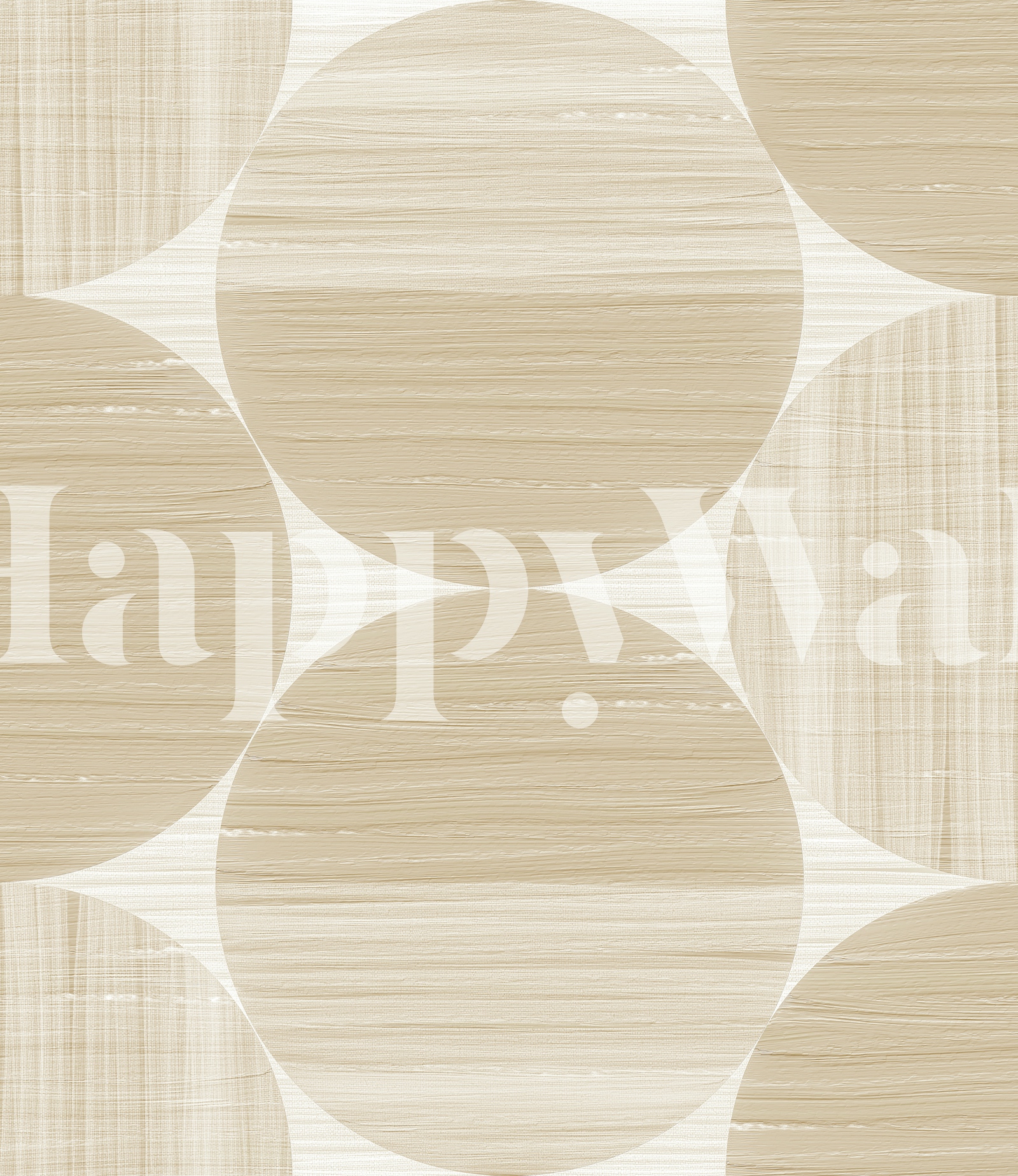Beige Abstract Circle Texture Wallpaper