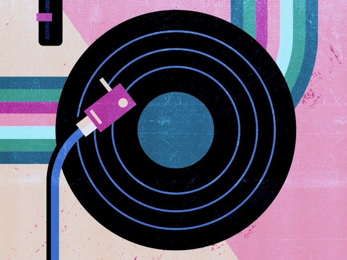 Retro Music Pop Art Wallpaper | Happywall.com