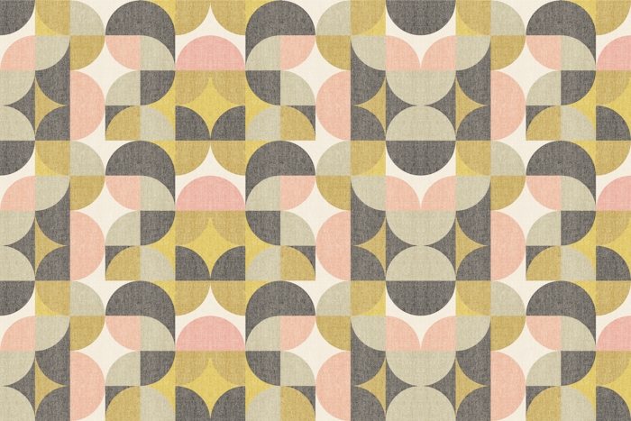 Retro Geometric Pattern Wallpaper | happywall.com