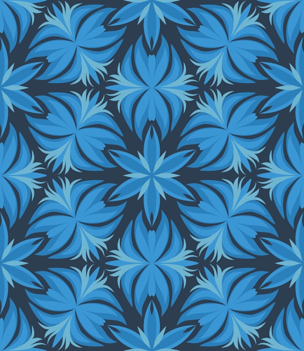 Blue Kaleidoscope Wallpaper | happywall.com