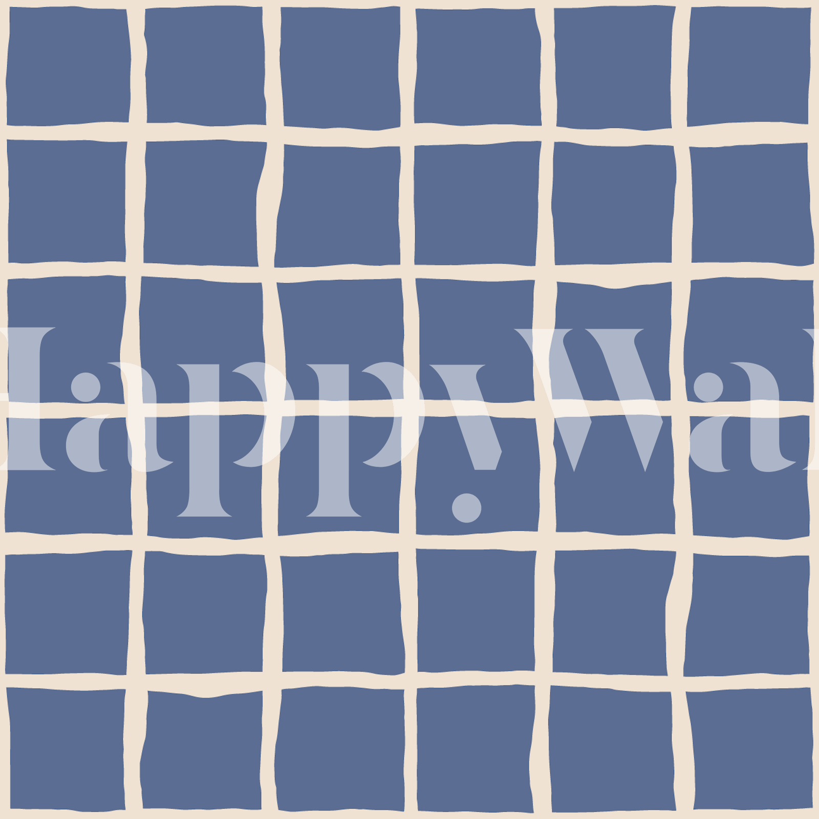 Checkers Grid Ocean Wallpaper | happywall.com
