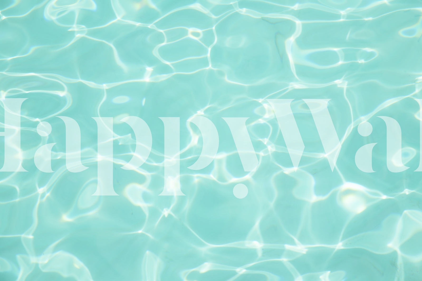 Aqua Blue Water Wallpaper for Home