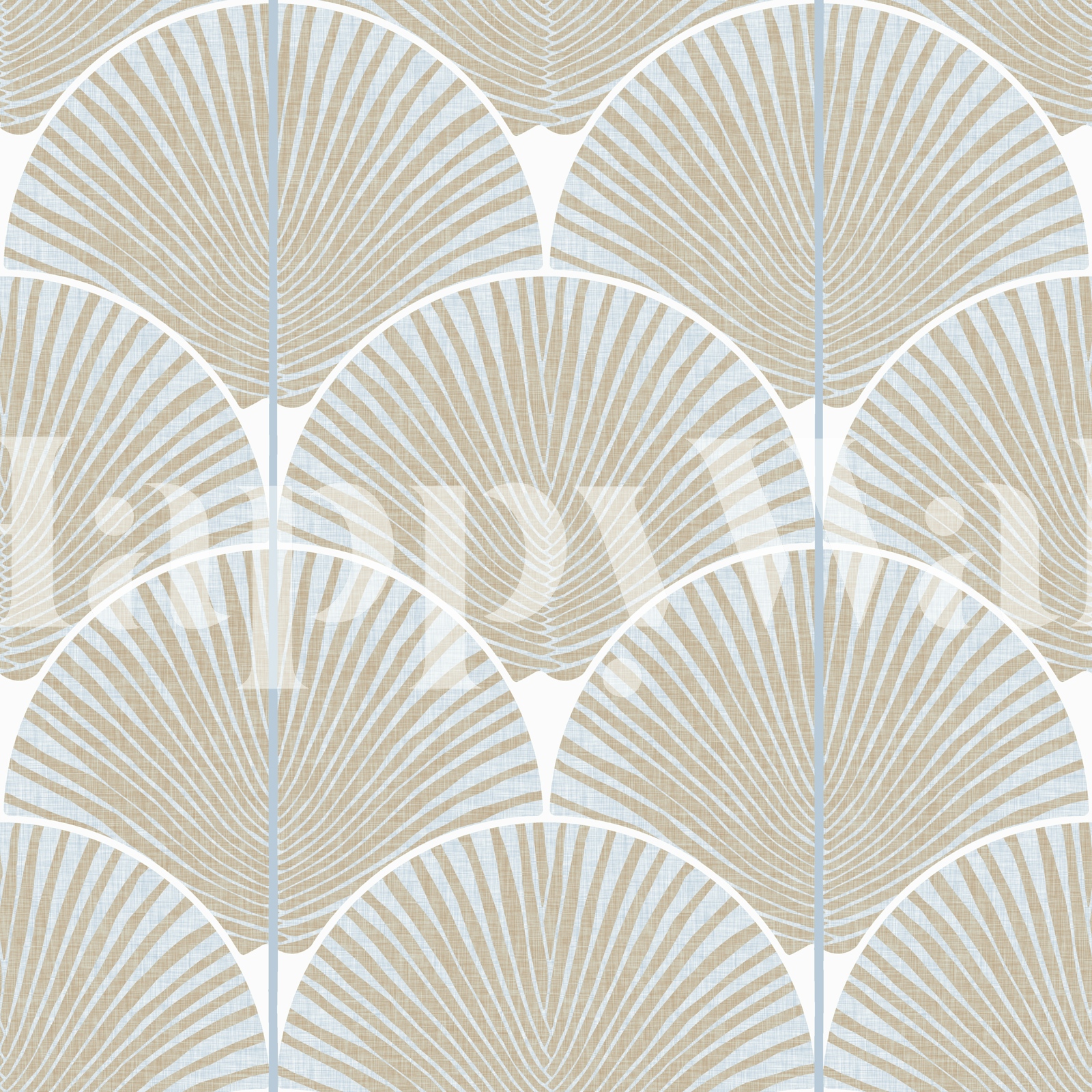 Japandi Palms Serene Neutral Wallpaper