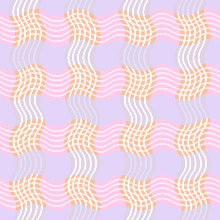 Wavy peach fuzz lines Wallpaper | happywall.com