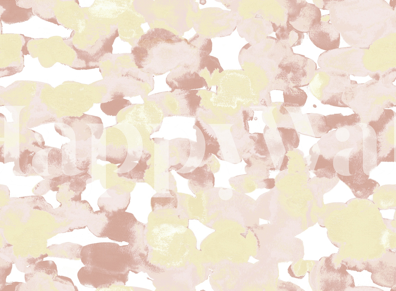 Abstract Pink Yellow Brush Stroke Wallpaper