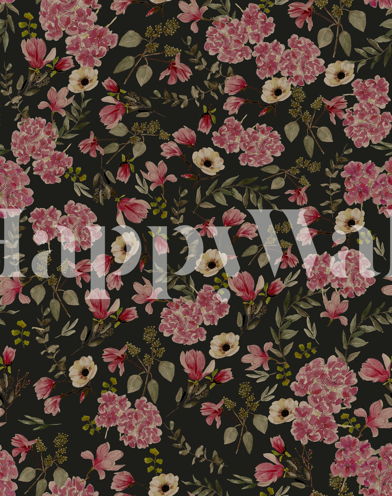 Dark Romantic Pattern - Happywall.com