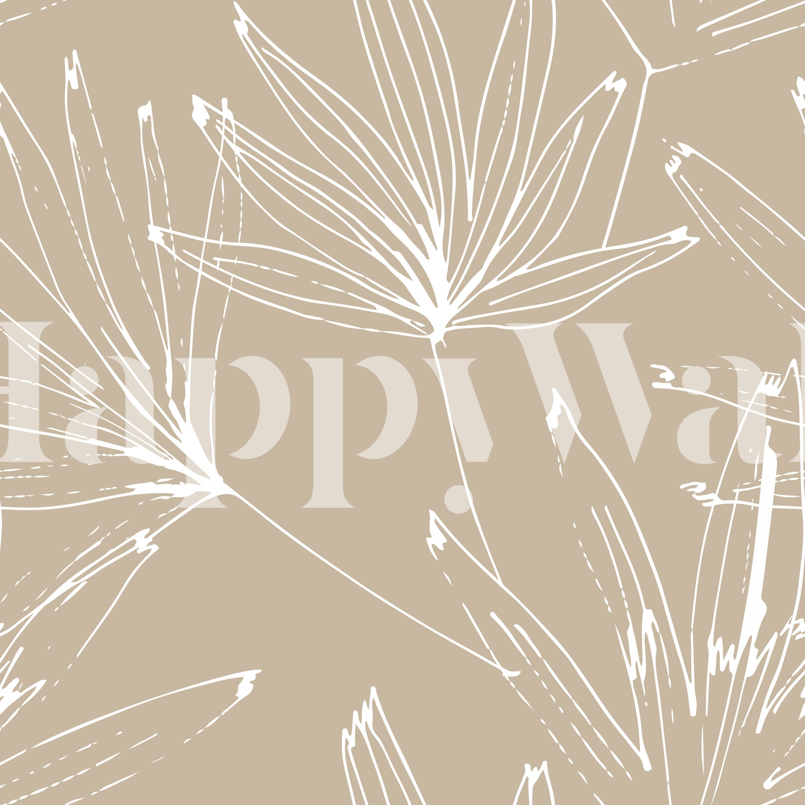 Boho Palm Leaf Wallpaper