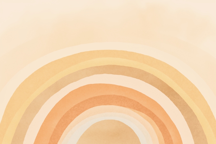 Whimsy Boho Rainbow Wallpaper | happywall.com