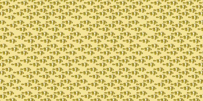 Yellow Fish Pattern Wallpaper for Aquatic Theme