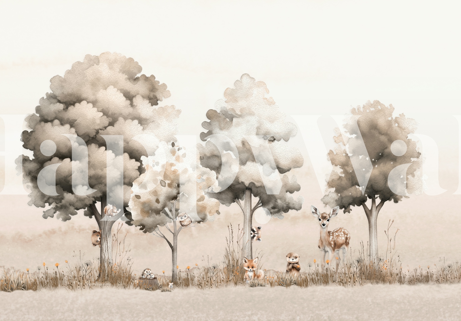 Little Forest Friends Wallpaper - Happywall