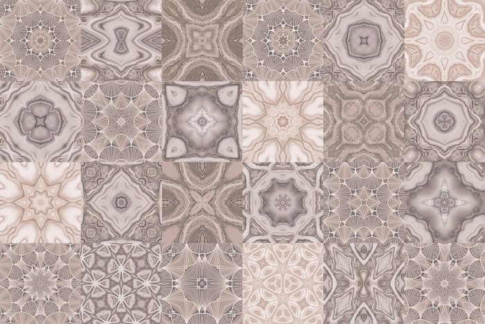 Vintage Moroccan Tiles Beige Cream | Happywall
