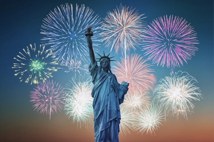 Liberty Fireworks Wallpaper - Happywall