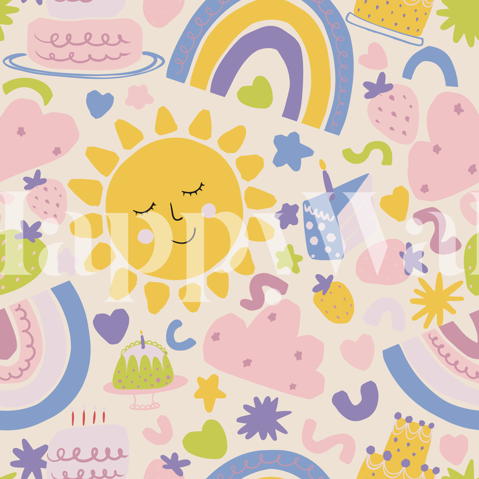 Magical Sunshine Delight Wallpaper | happywall.com
