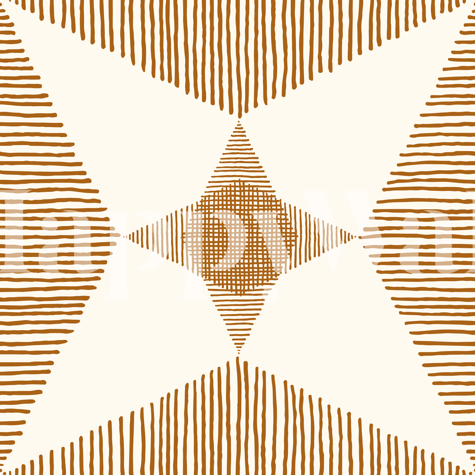 Mid Century Modern Star Wallpaper | happywall.com