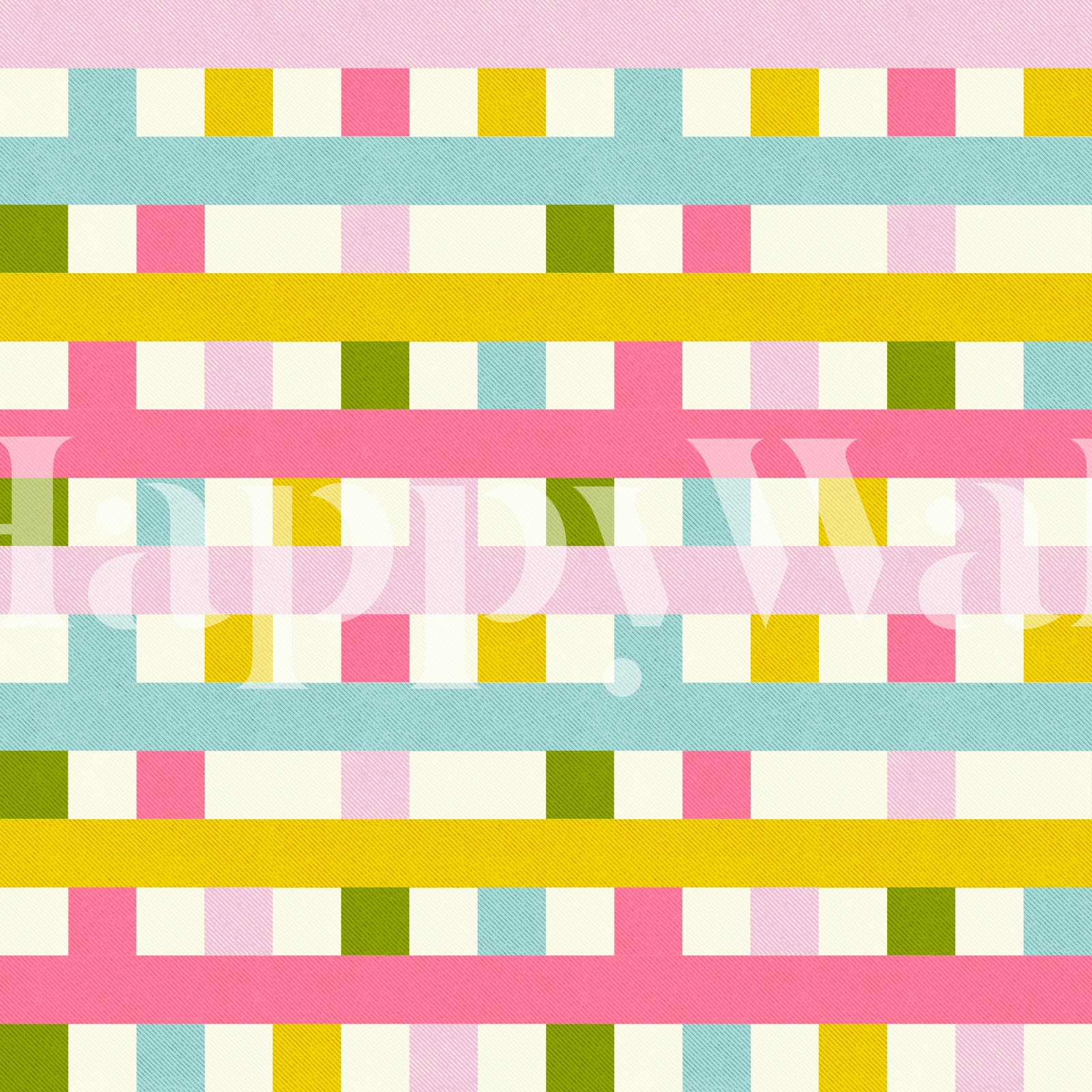 Colorful Geometric Checkered Wallpaper